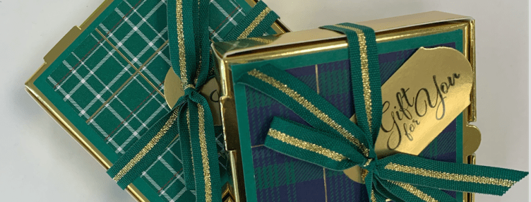 Wrapped in Plaid Gift Boxes
