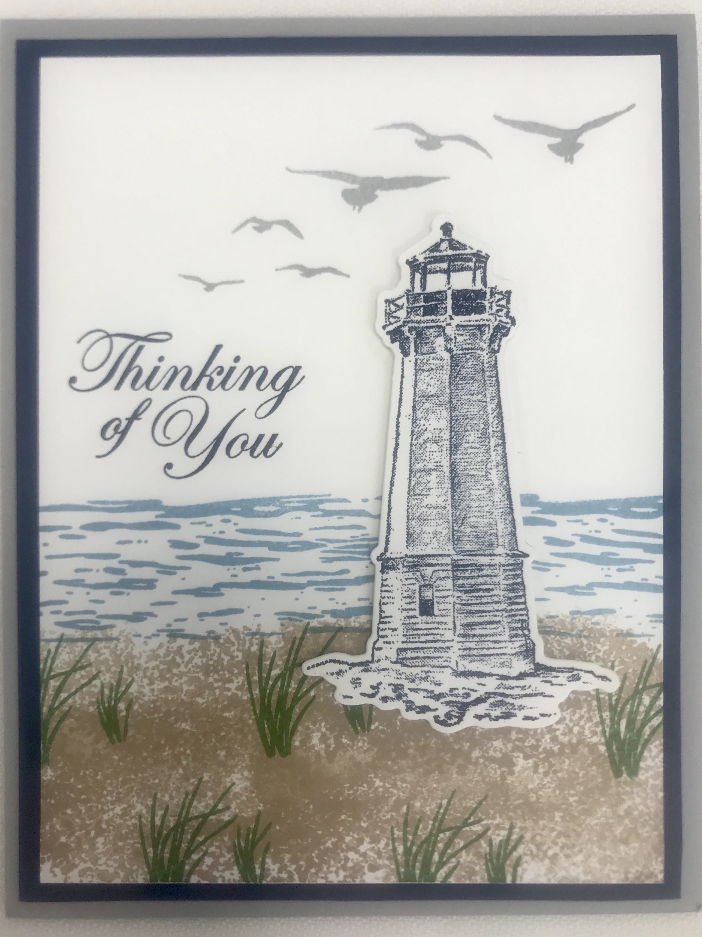 Simple Saturday: Lighthouse Card