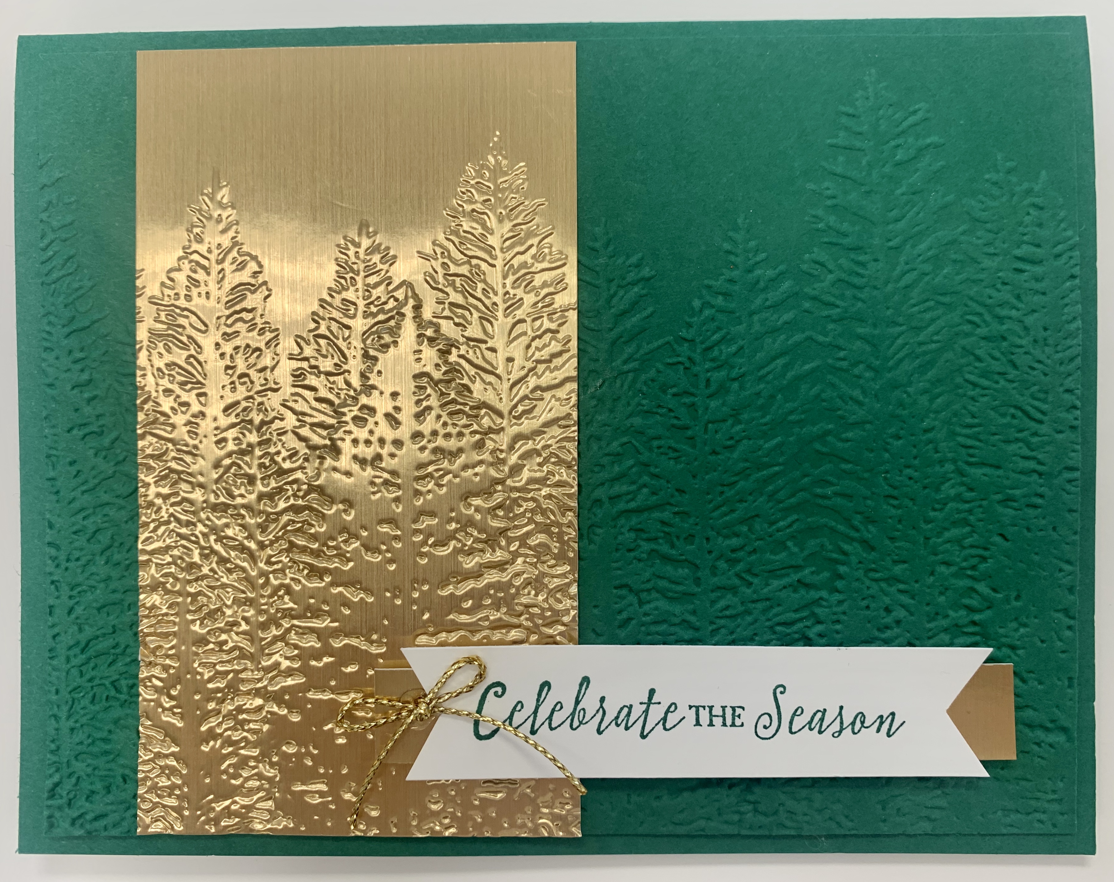 Evergreen Christmas Tree Card