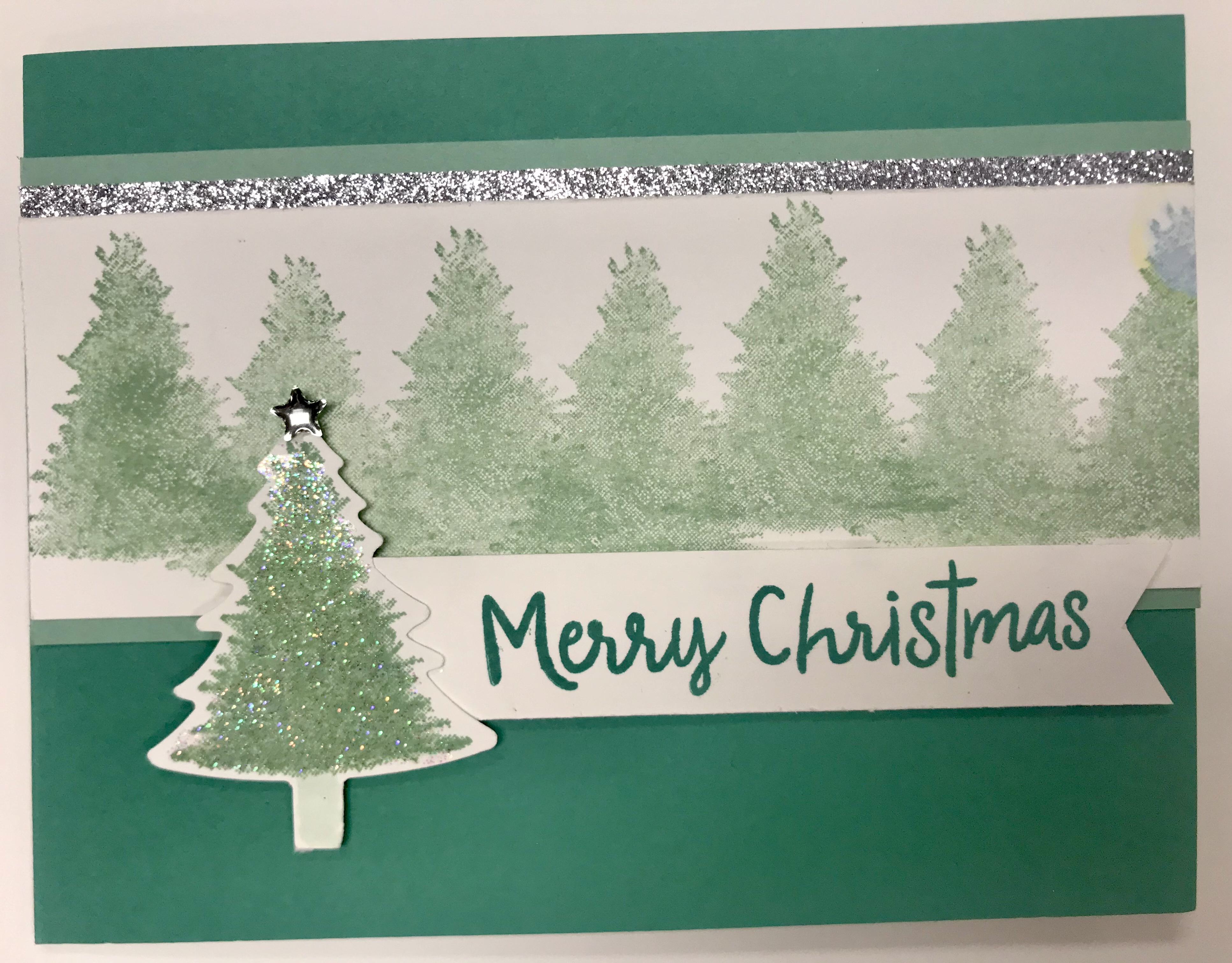 Christmas Evergreen Tree Card