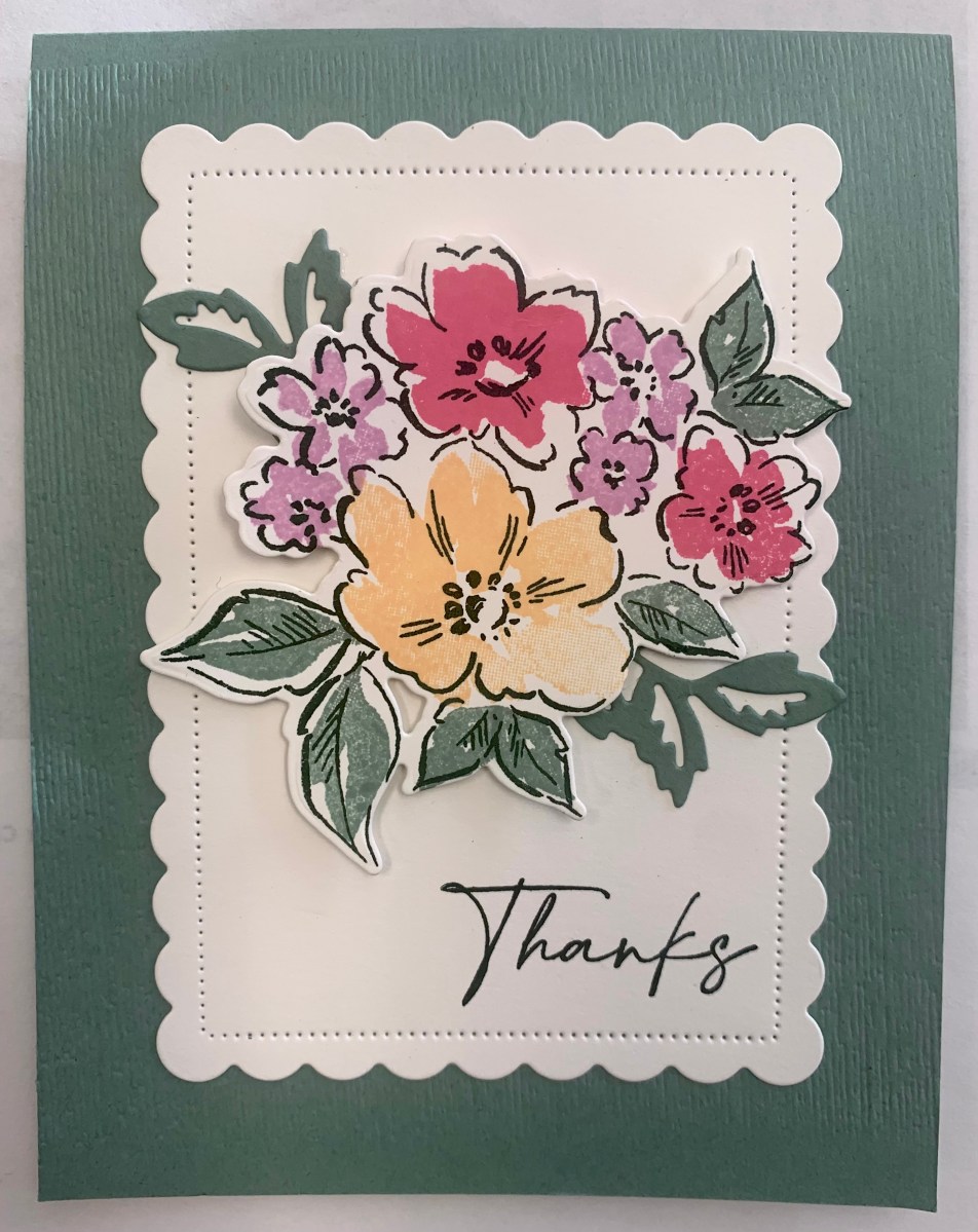 Hand-Penned Petals Thank You Note