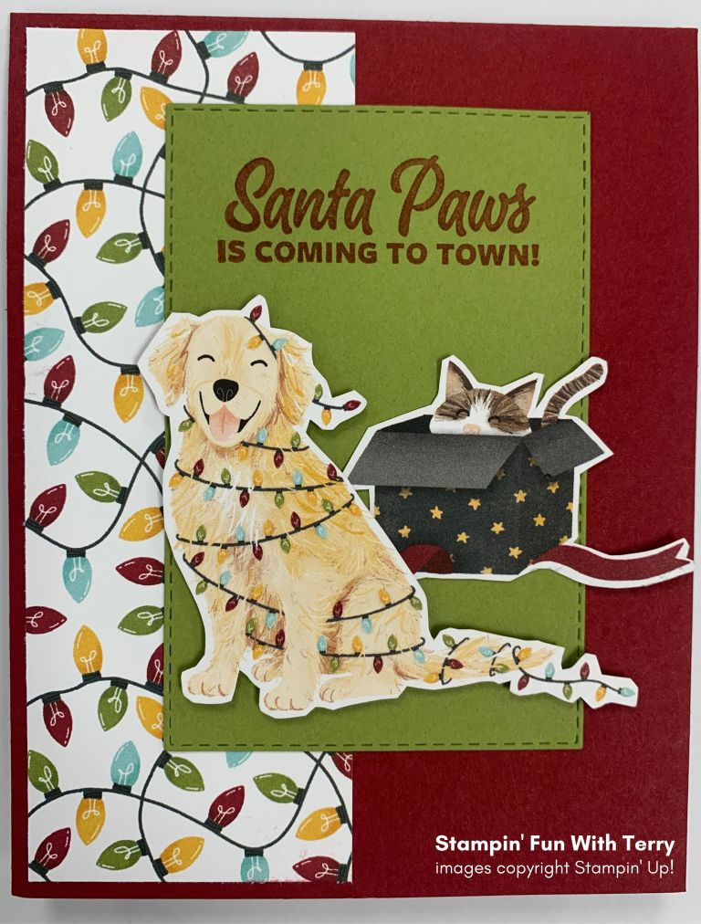 SIMPLE SUNDAY: Santa Paws Card
