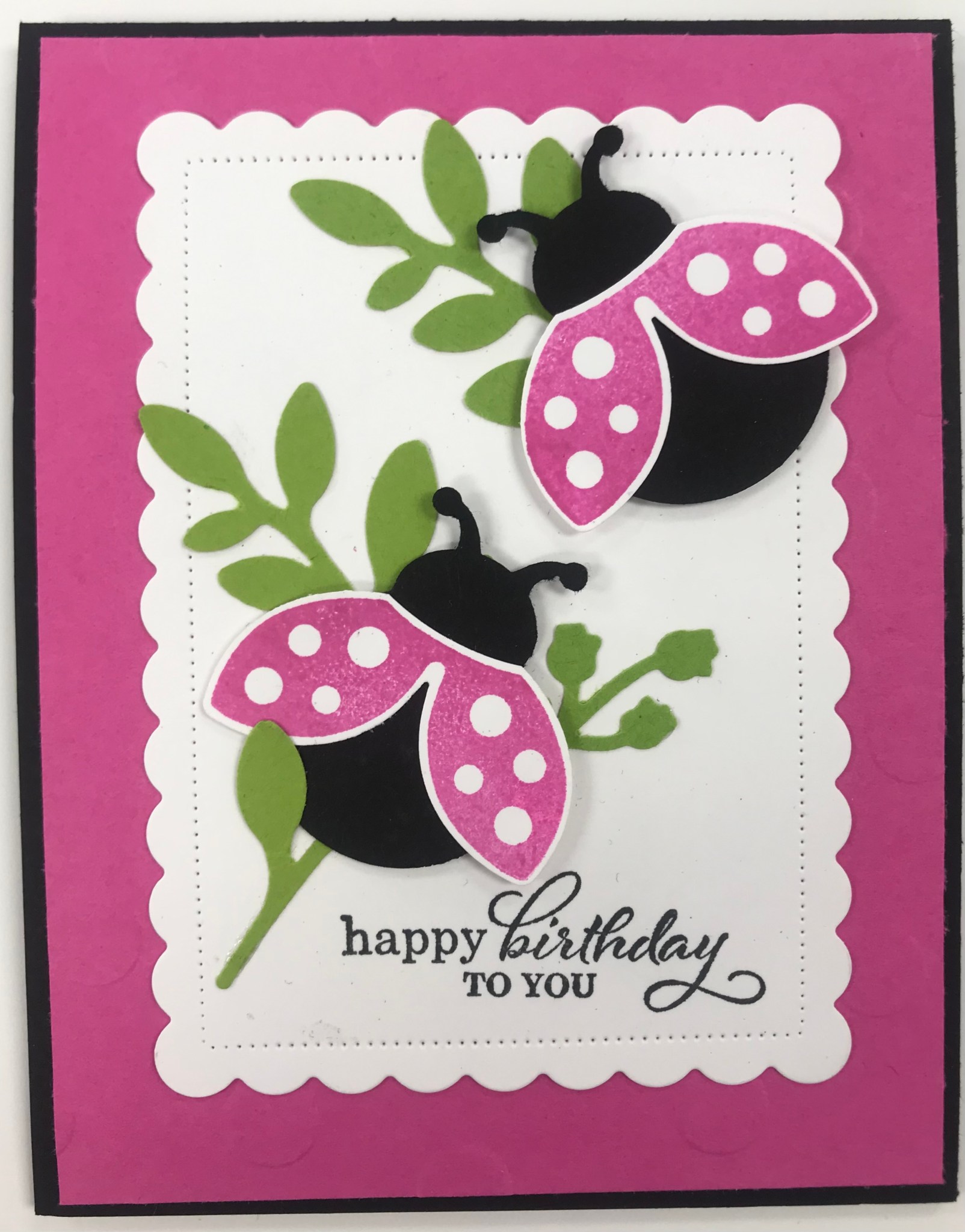 Ladybug Birthday Card