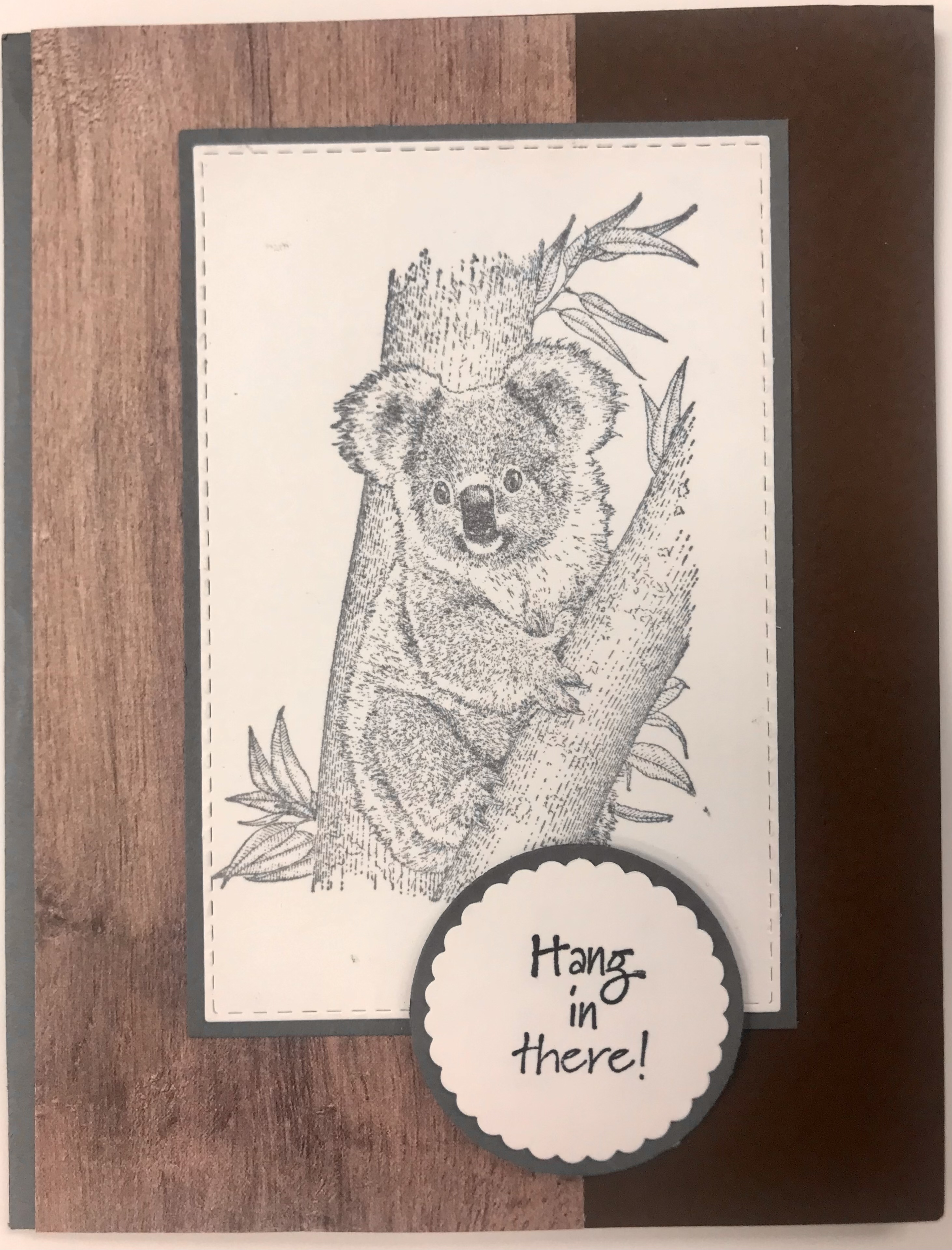 Simple Hang In There Card