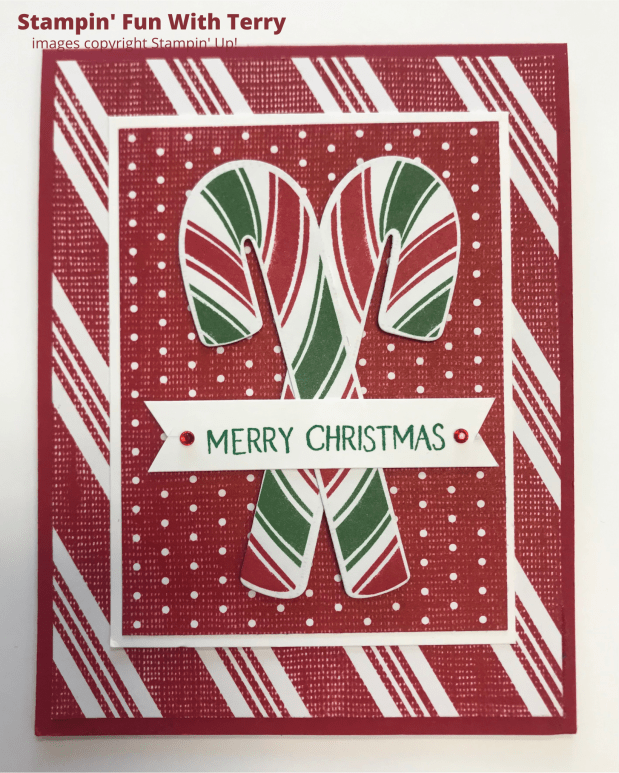 Sweet Candy Cane Card