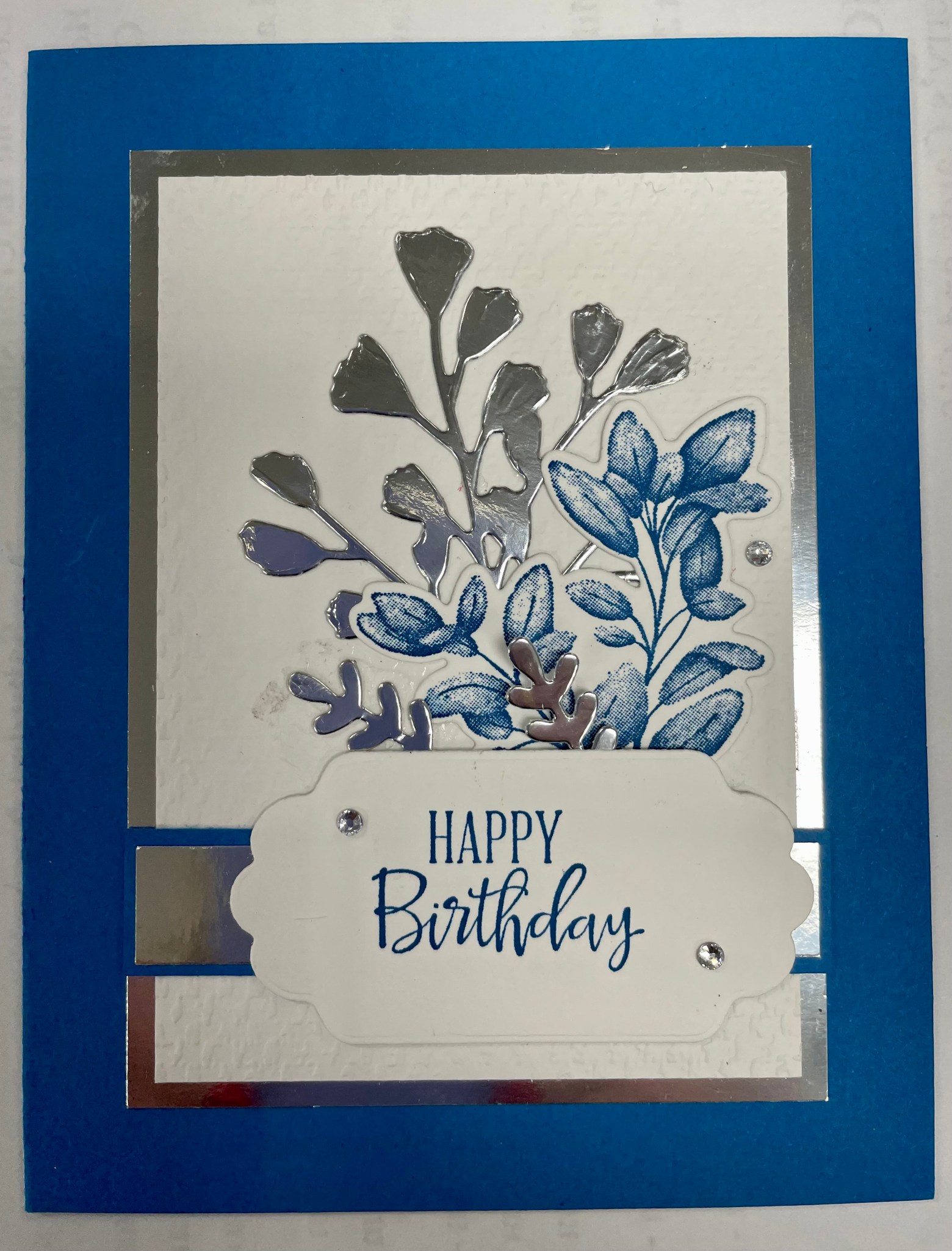 Blue Birthday Card