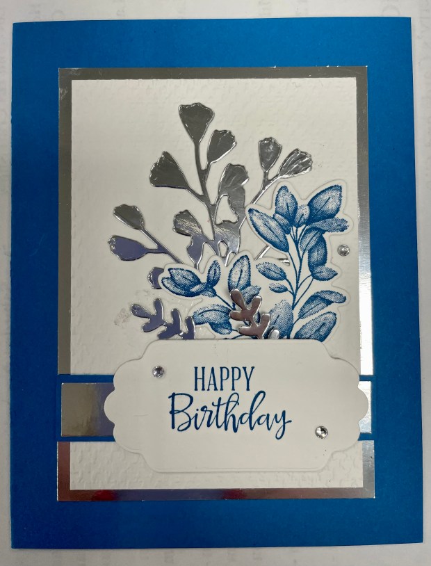 Blue Birthday Card