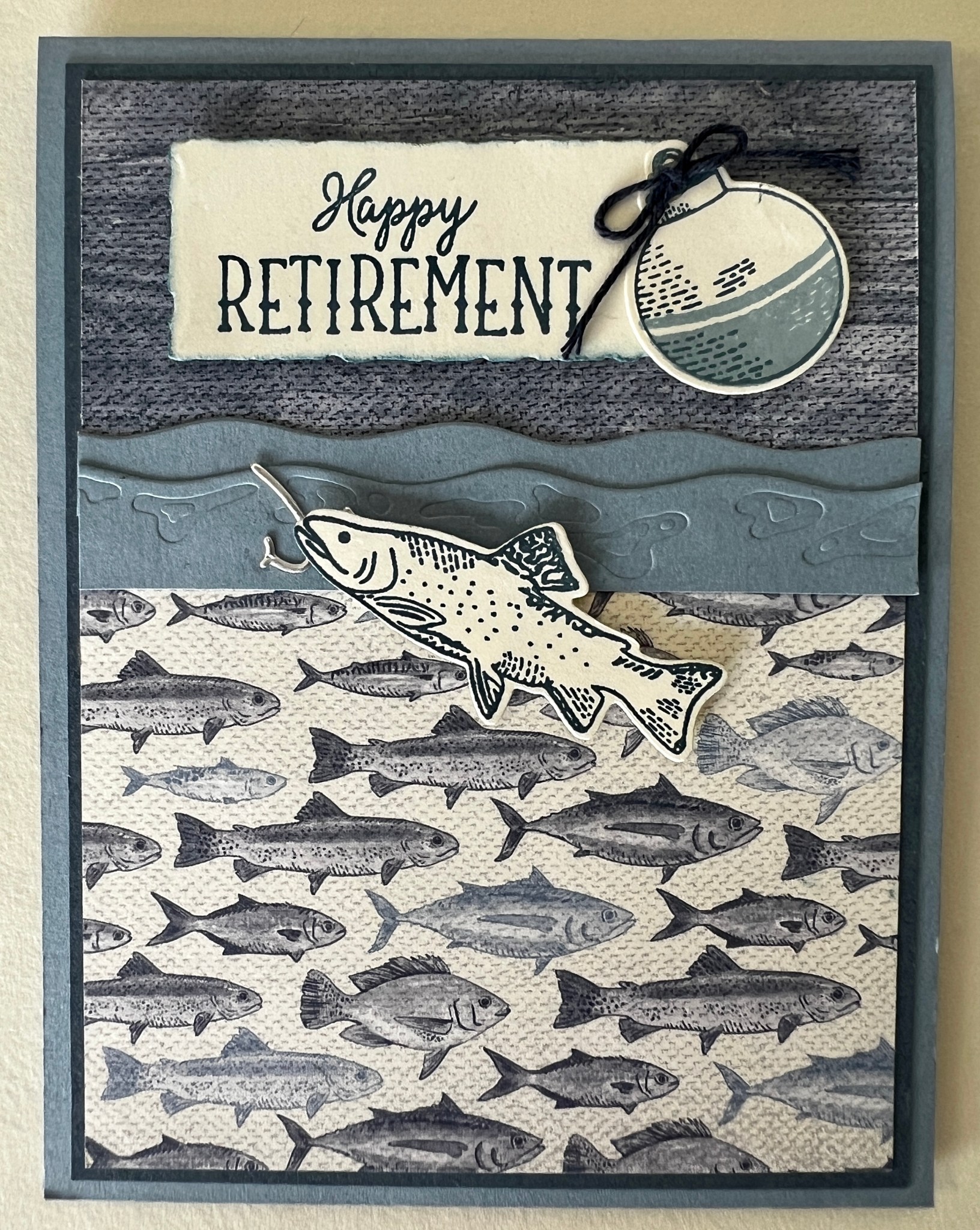 Gone Fishing Retirement Card