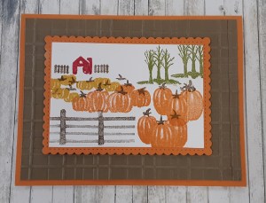 Scenic Pumpkin Patch Card