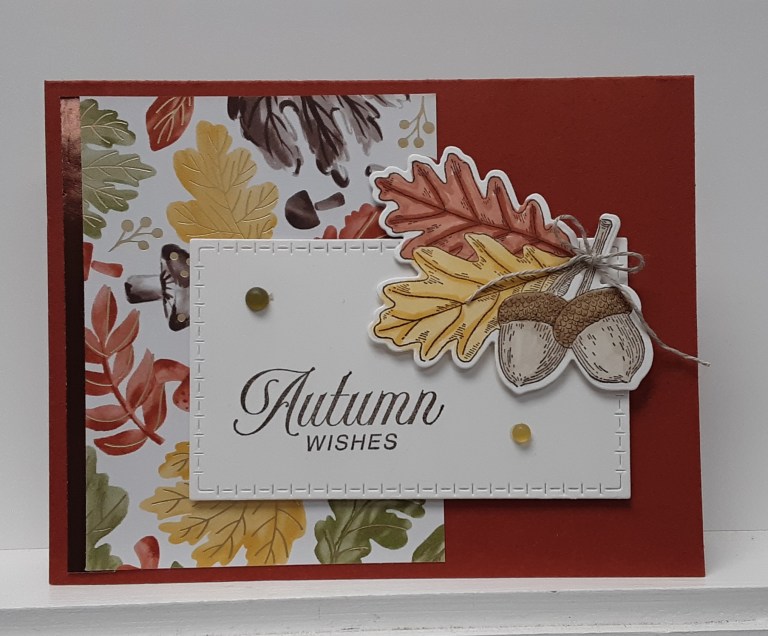Amber Autumn Card